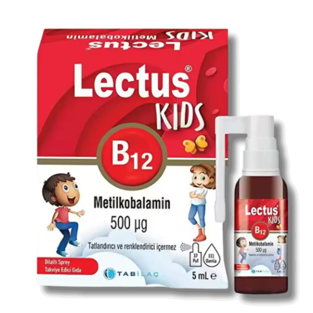 Lectus Kids B12 Dilaltı Sprey 500 Mcg 5 ml Fiyatı ve Yorumları