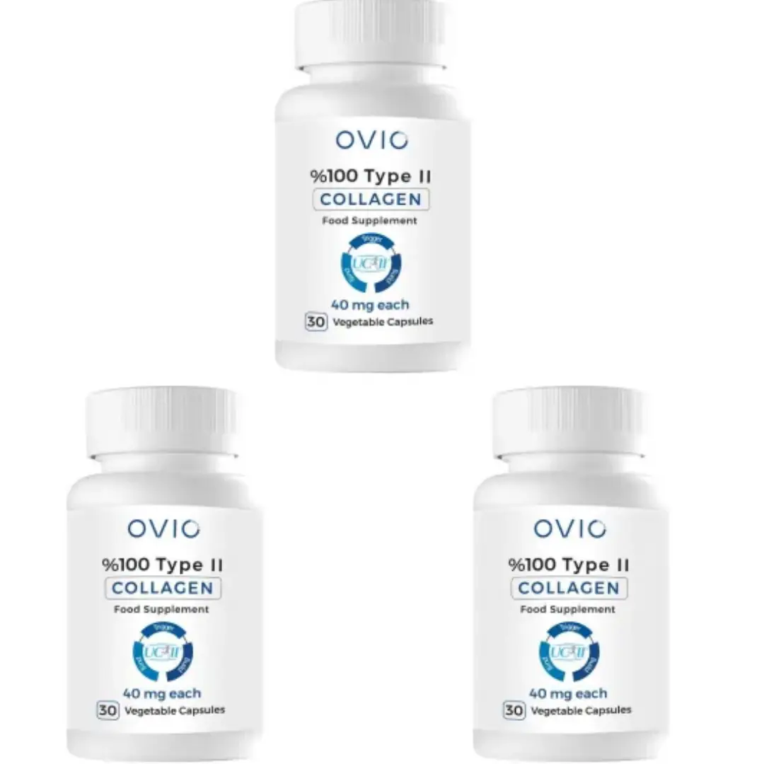 Ovio %100 UC-II Type 2 Kolajen 40 mg. – 3’lü Paket-90 Kapsül.