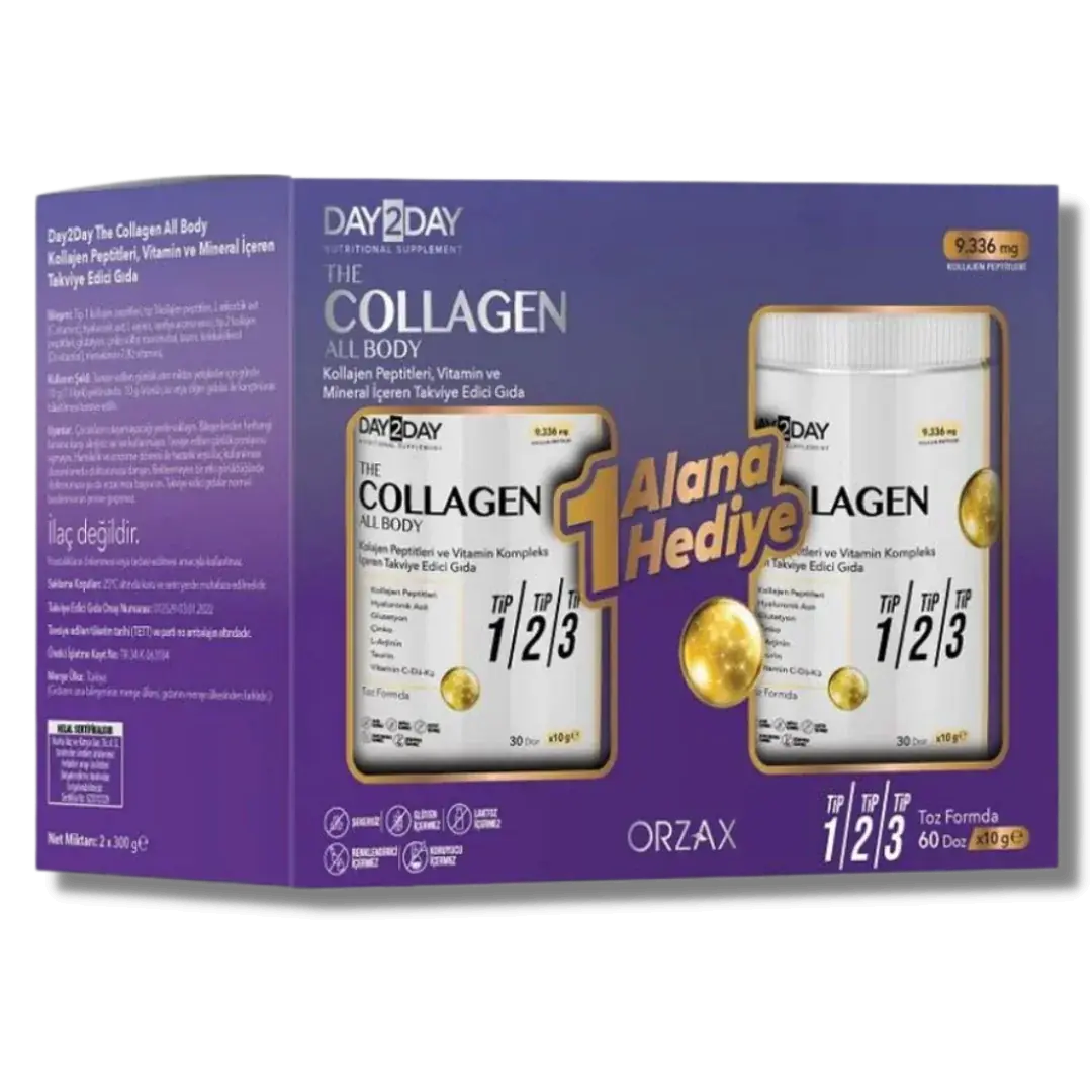 Day2Day All Body 300 gr Toz Kolajen - 1+1 Hediyeli Fiyatı