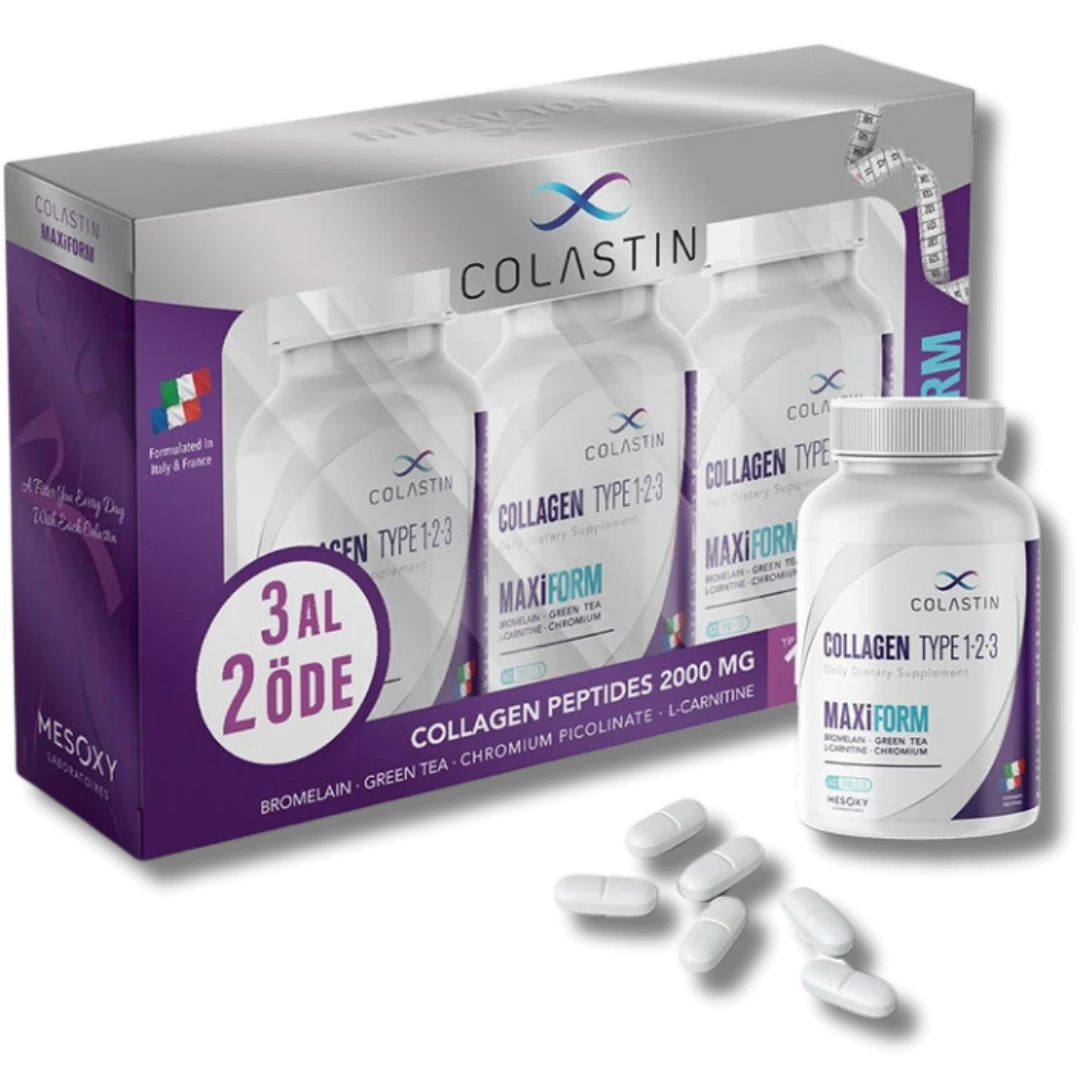Colastin Collagen Type 1-2-3 Maxiform 3 Al 2 Öde 180 Tablet Fiyatı
