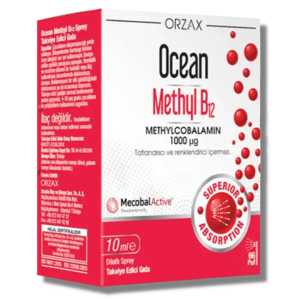 Ocean Methyl B12 Sprey 1000 mg 10 ml Ürün Fiyatı ve Yorumları