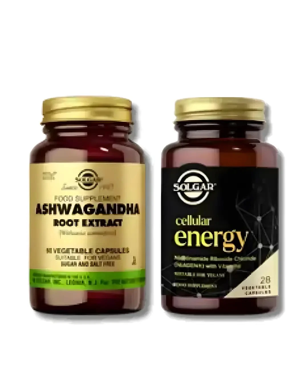 Solgar Ashwaganda Root Extract 60 Kapsül+Solgar Cellular Energy 28 Kapsül