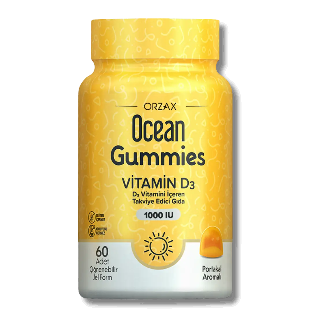Orzax Ocean Gummies 1000 IU D3 Vitamini 60 Adet Ürün Fiyatı ve Yorumları