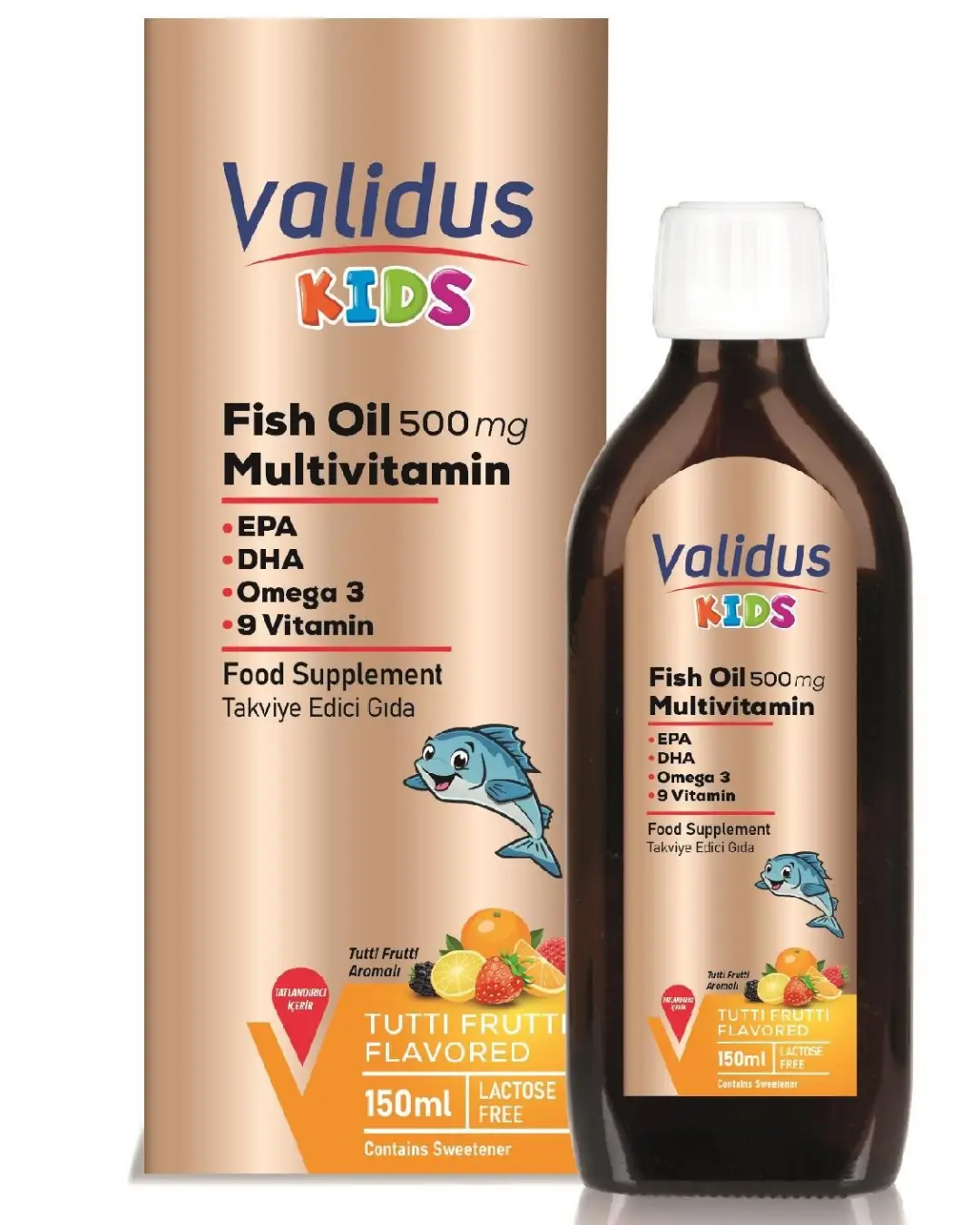 Validus Kids Fish Oil + Multivitamin 150 ml Syrup Fiyatı