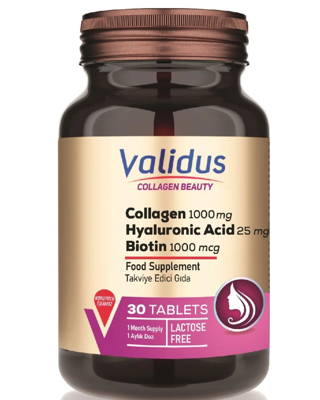 Validus Collagen 1000 mg + Resveratrol + Hyaluronic Acid 30 Tablet