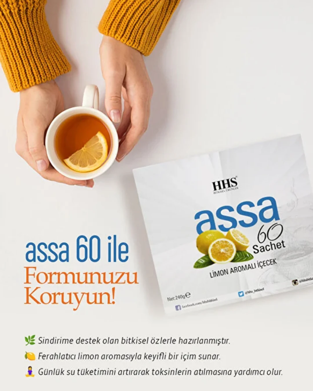 Hhs Assa 60 Sachet Karışık Bitkisel Diyet Çay