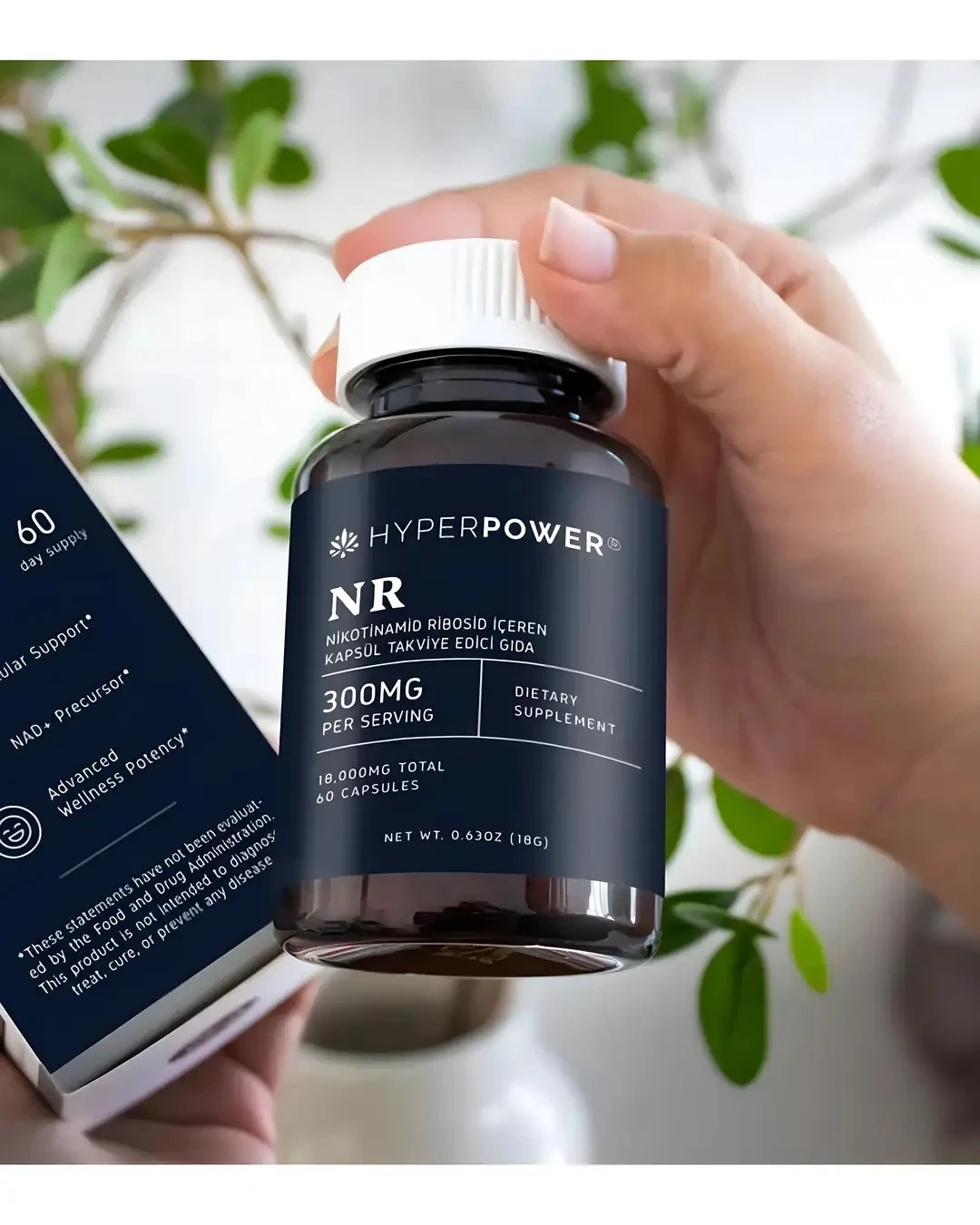 Hyperpower Nicotinamide Riboside (NR) 300 Mg 60 Kapsül NAD Öncüsü