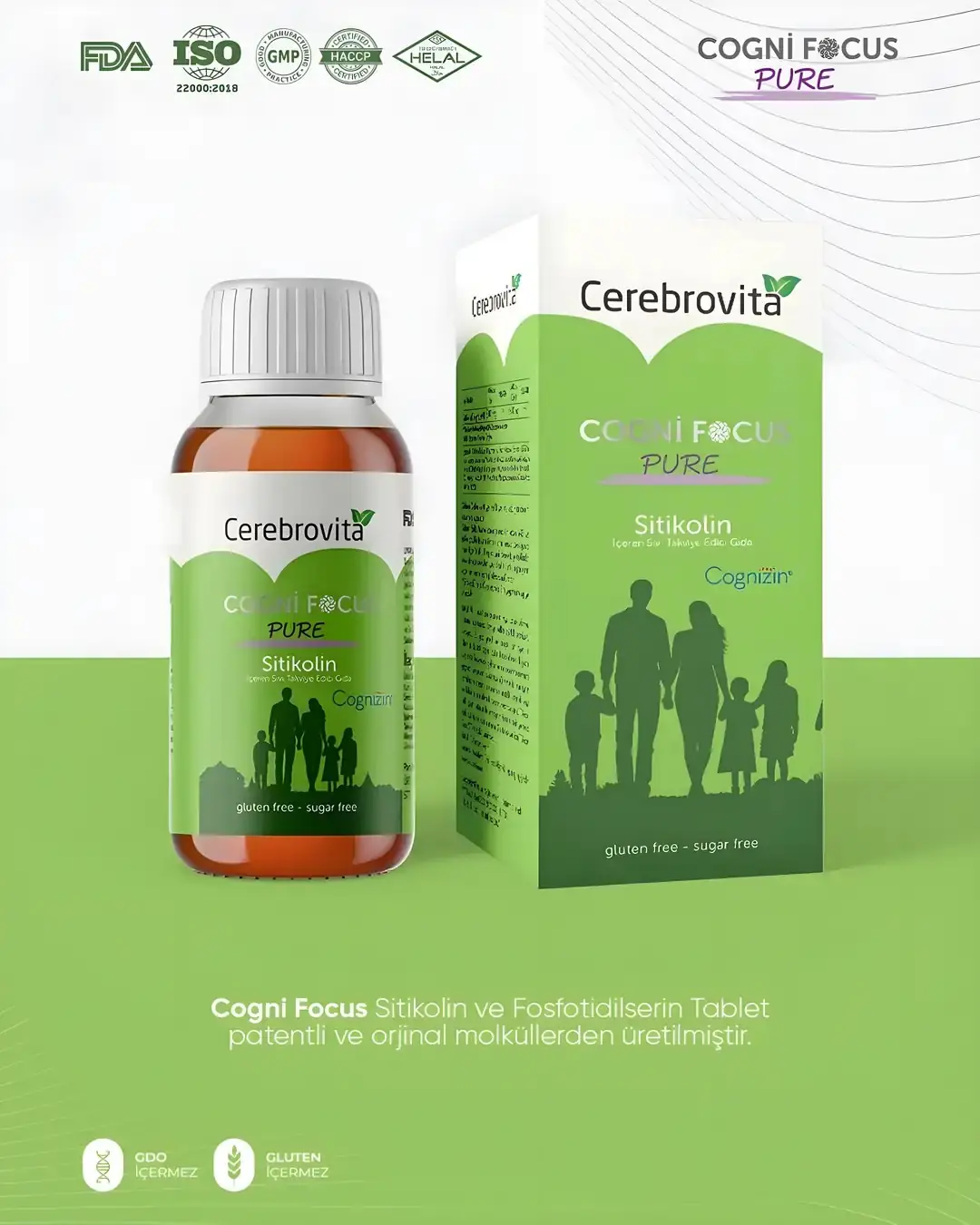 Cerebrovita Cogni Focus Pure Sitikolin-150 ml Fiyatı ve Yorumları