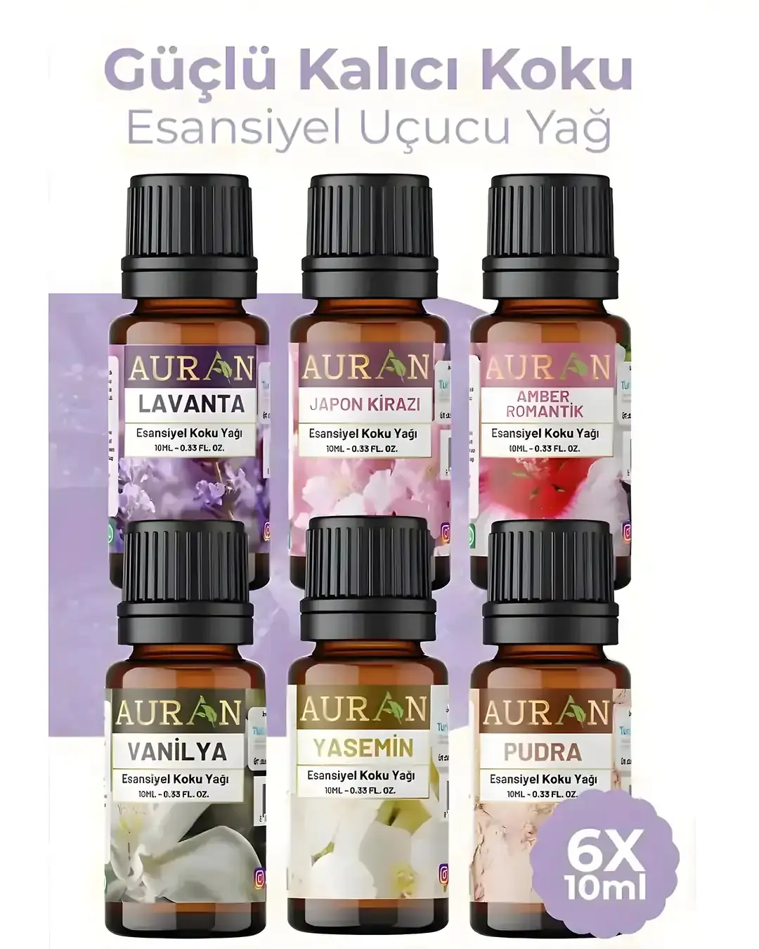AURAN Favori Set Esansiyel Uçucu Yağ 6x10 ml Fiyatı ve Yorumları