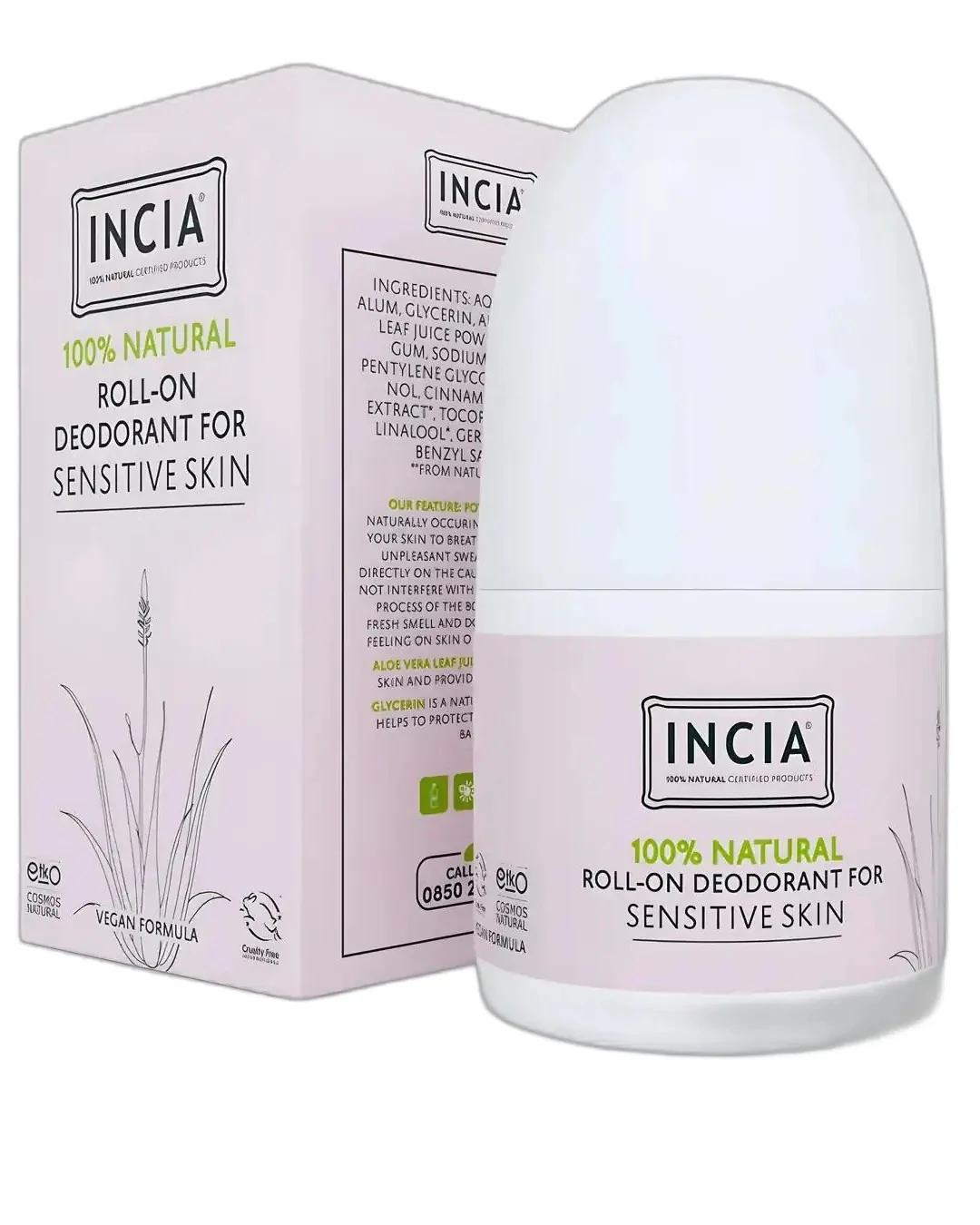 INCIA Hassas Ciltler İçin Doğal Roll-On Deodorant 50 ml Fiyatı