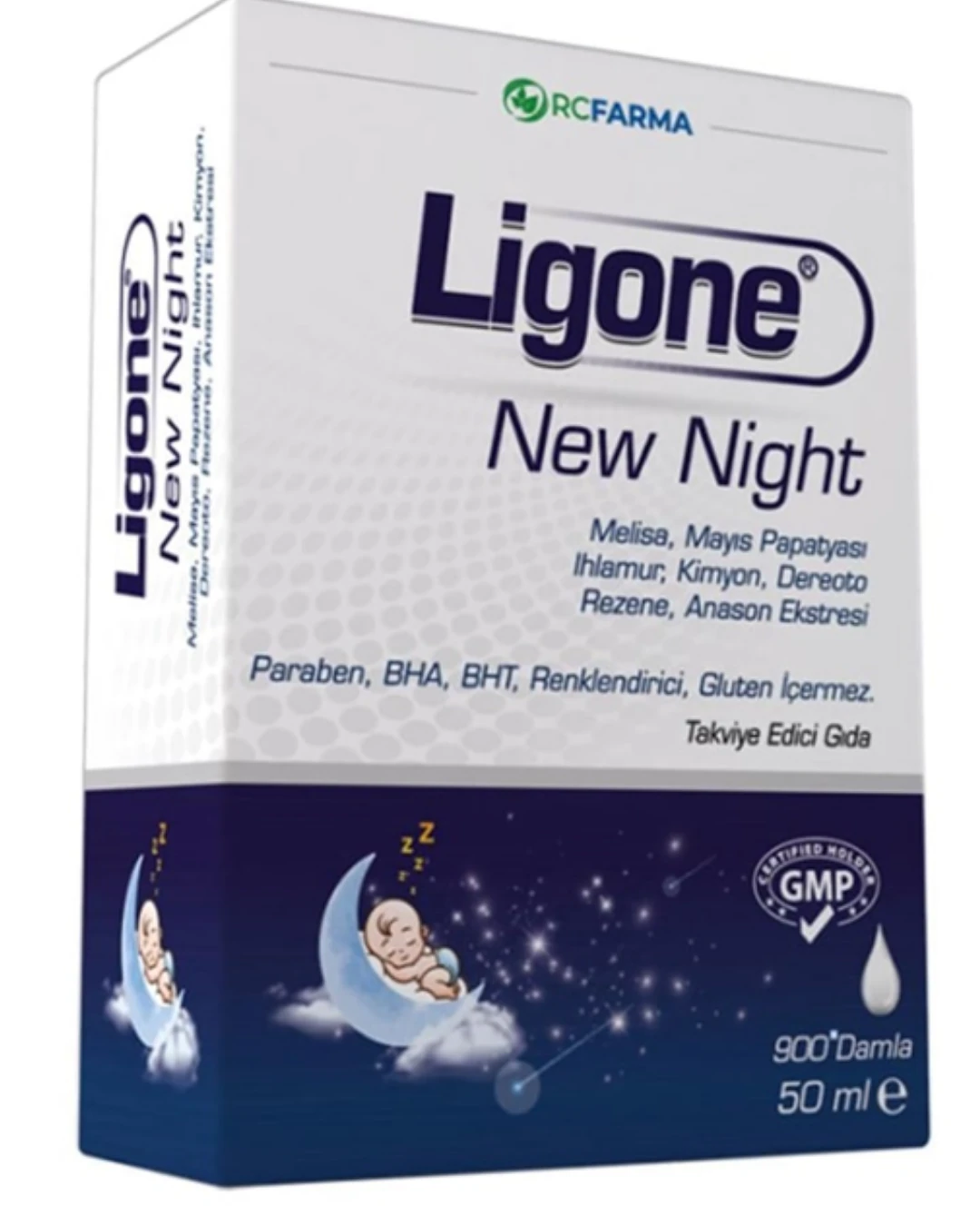RC Farma Ligone New Night Damla Takviye Edici Gıda 50 ml