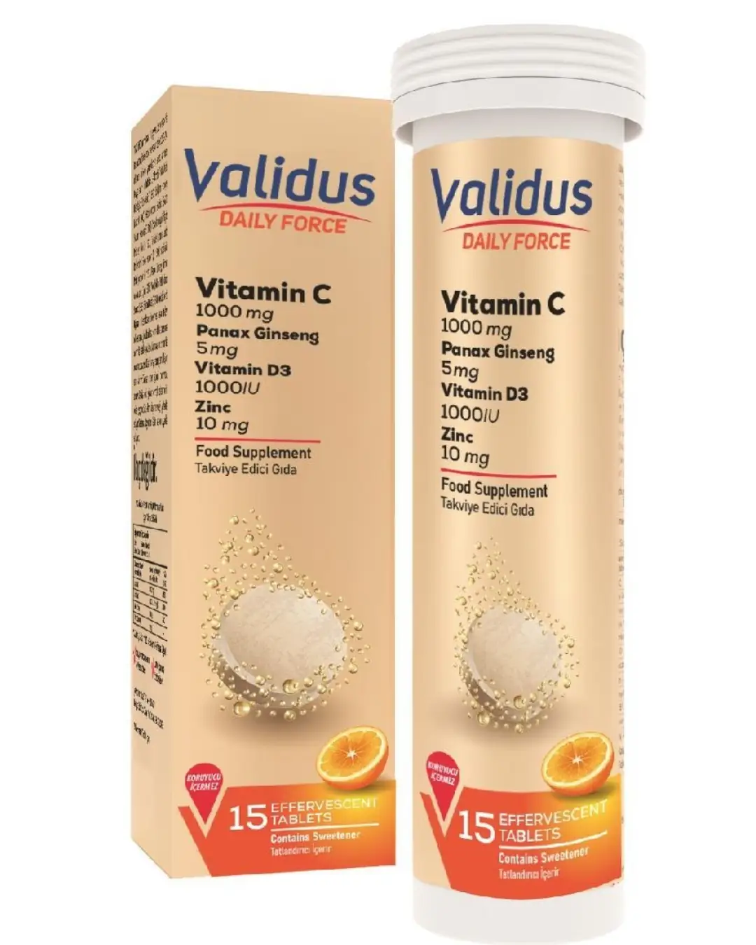 Validus Daily Force 15 Effervescent Tablet Fiyatı ve Yorumları