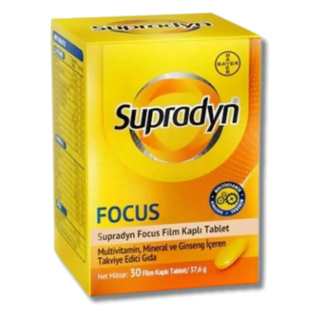 Supradyn Energy Focus Multivitamin Ginseng 30 Tablet Ürün Fiyatı ve ...
