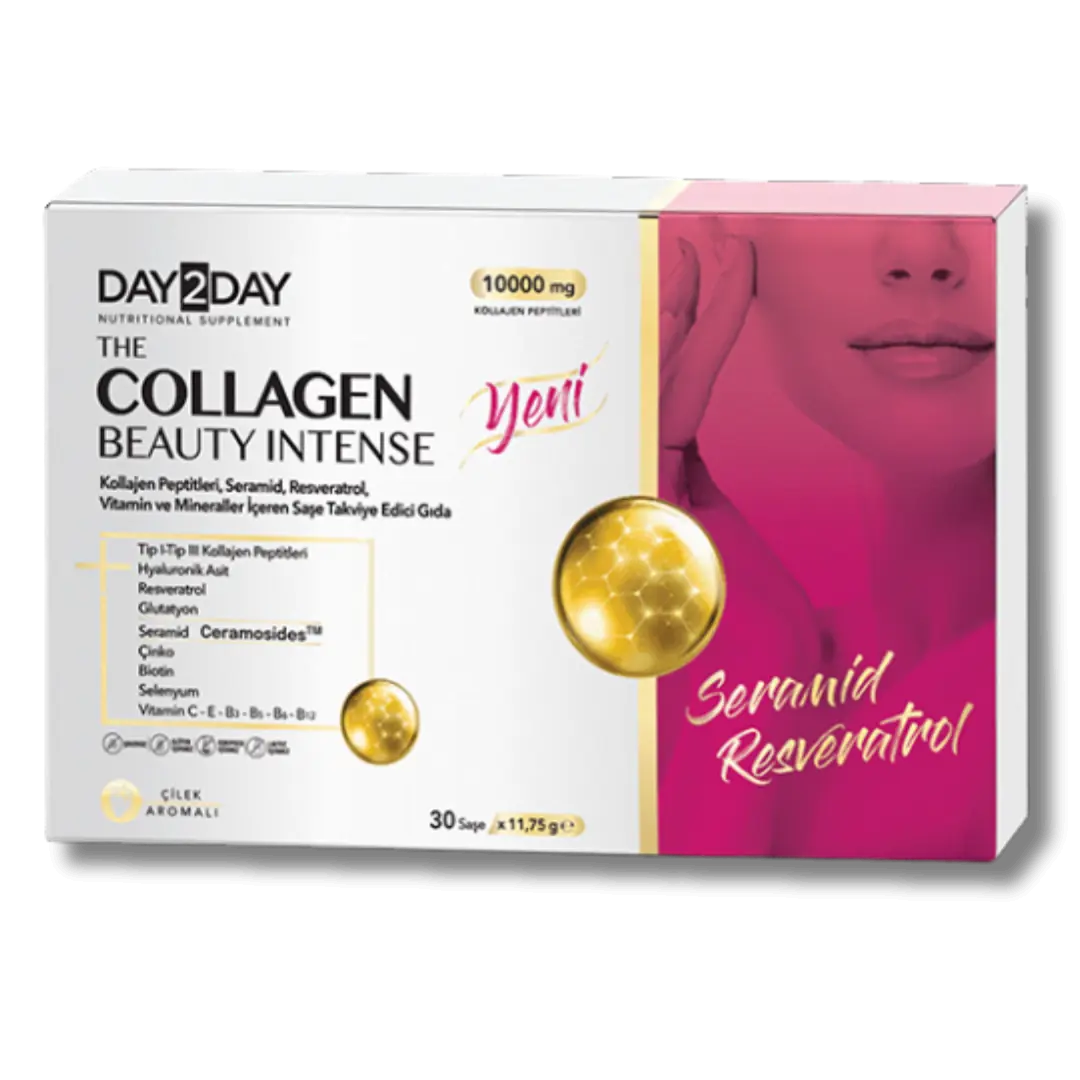 Day2 Day The Collagen Intense (Seramid & Resveratrol) Çilek Aromalı 30 Saşe