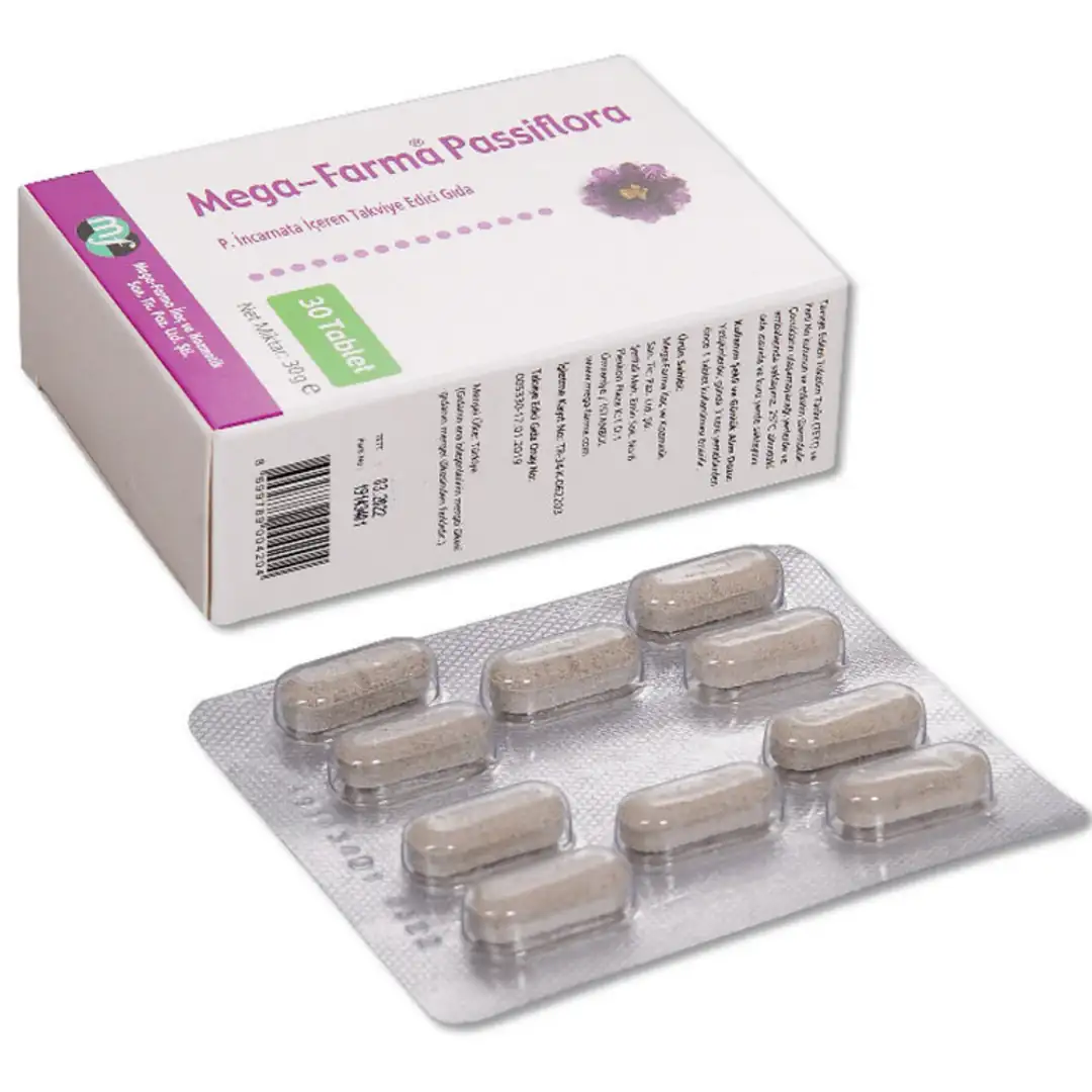 Mega-Farma Passiflora Takviye Gıda 30 Tablet Fiyatı ve Yorumları