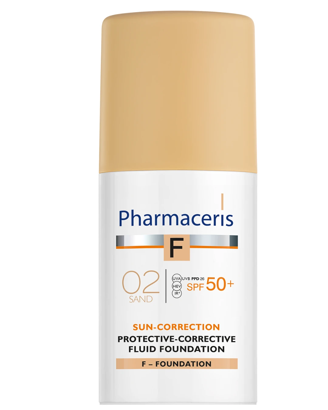 Sun-Correction Protective&Corrective Fluid Foundation SPF 50+ (02 Sand ...