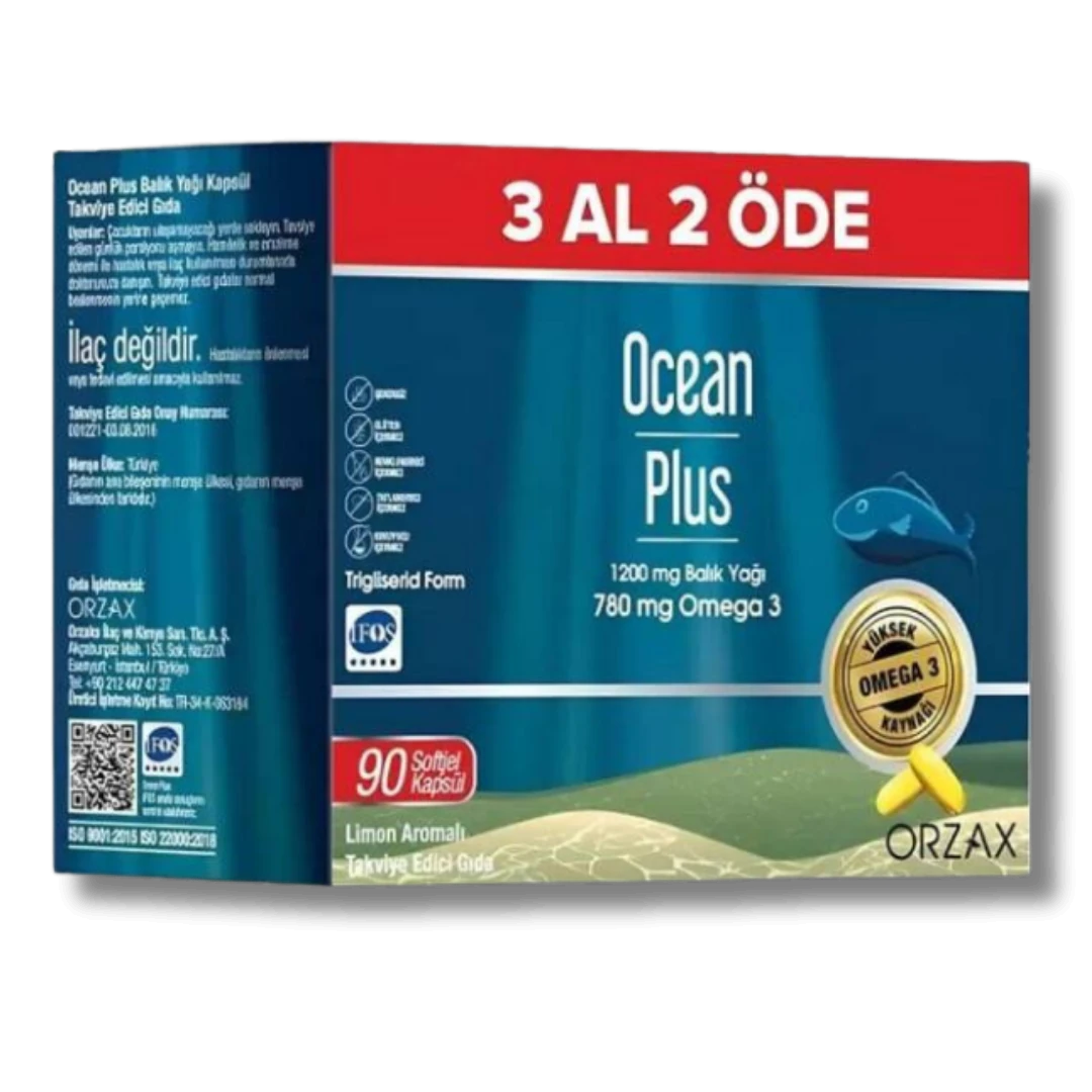 Orzax Ocean Plus 30 Kapsül (3 AL 2 ÖDE) Fiyatı ve Yorumları