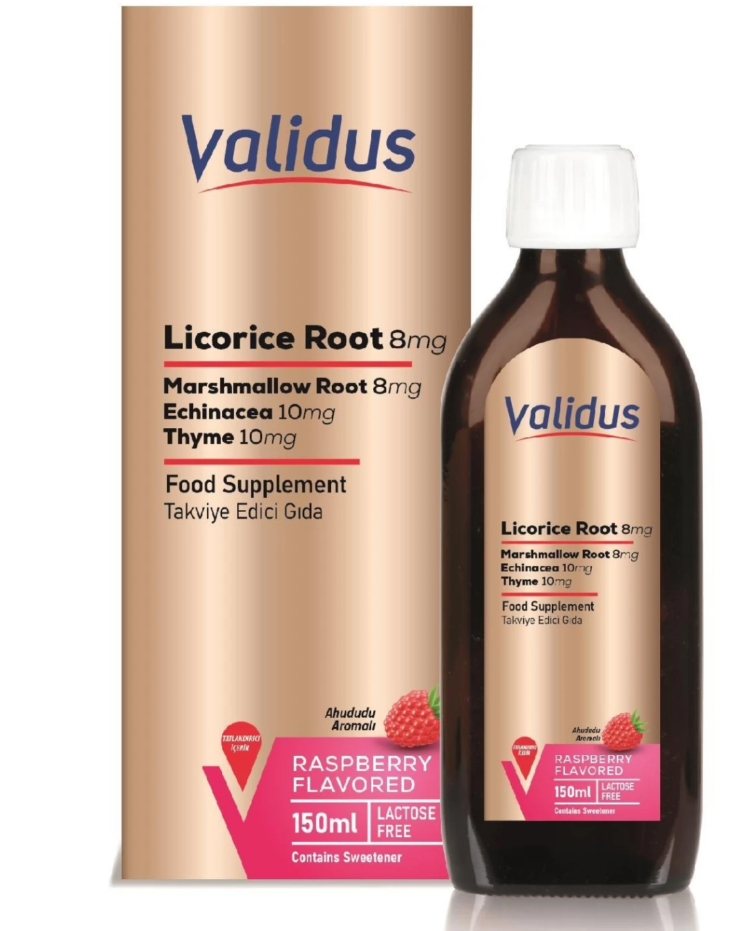 Validus Licorice + Echinacea + Althea + Thyme 150 ml Syrup