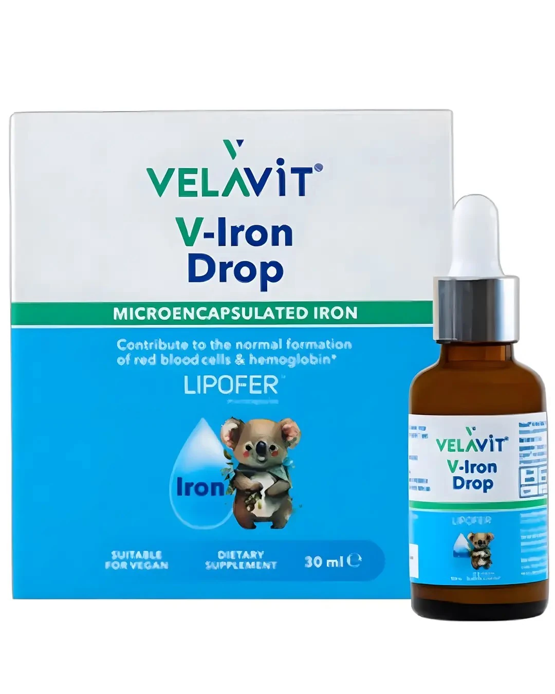 Velavit V-Iron Drop Demir İçeren Damla Takviye Edici Gıda 30 ml