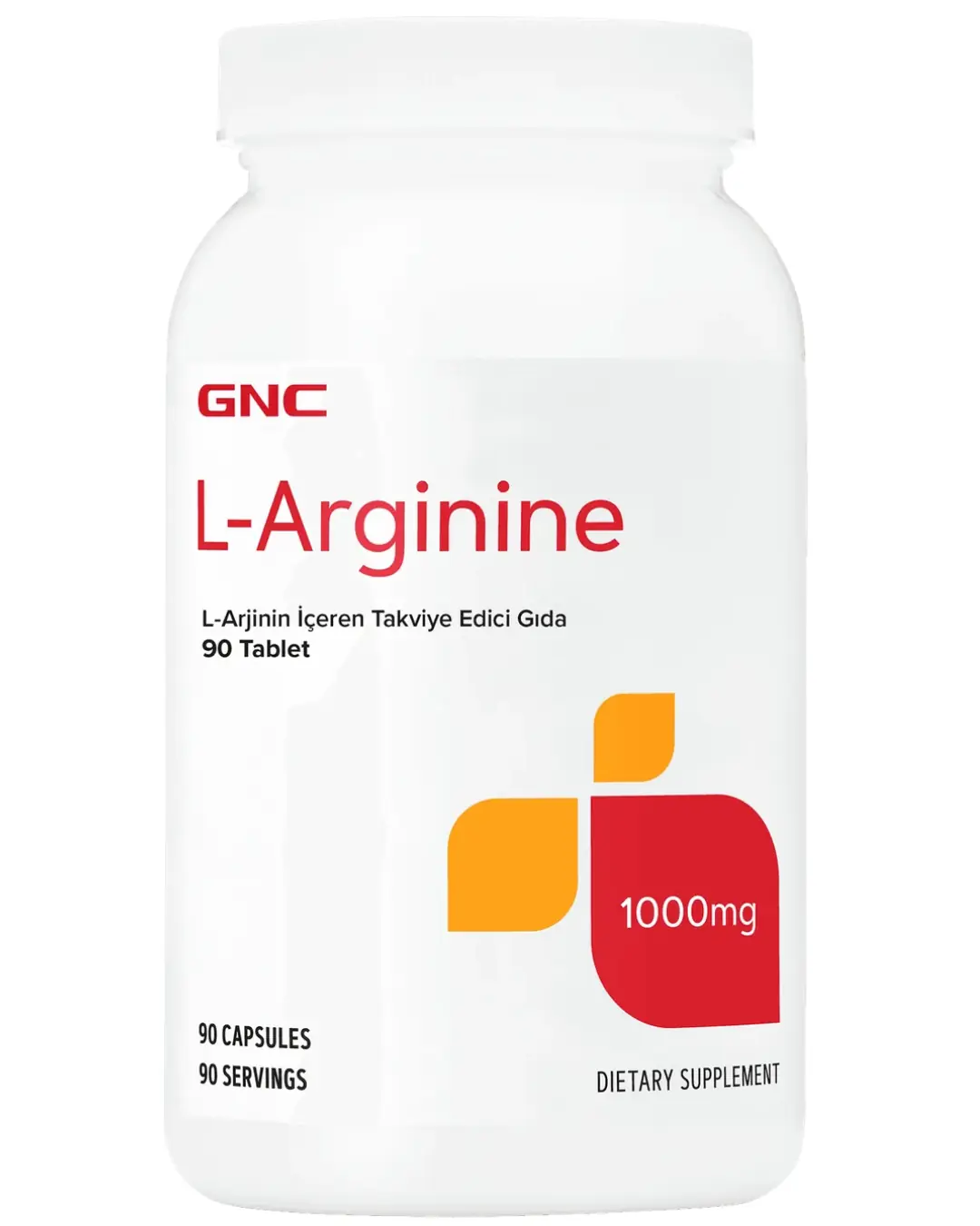 GNC - L-Arginine - Arjinin İçeren Takviye Edici Gıda - 90 Tablet