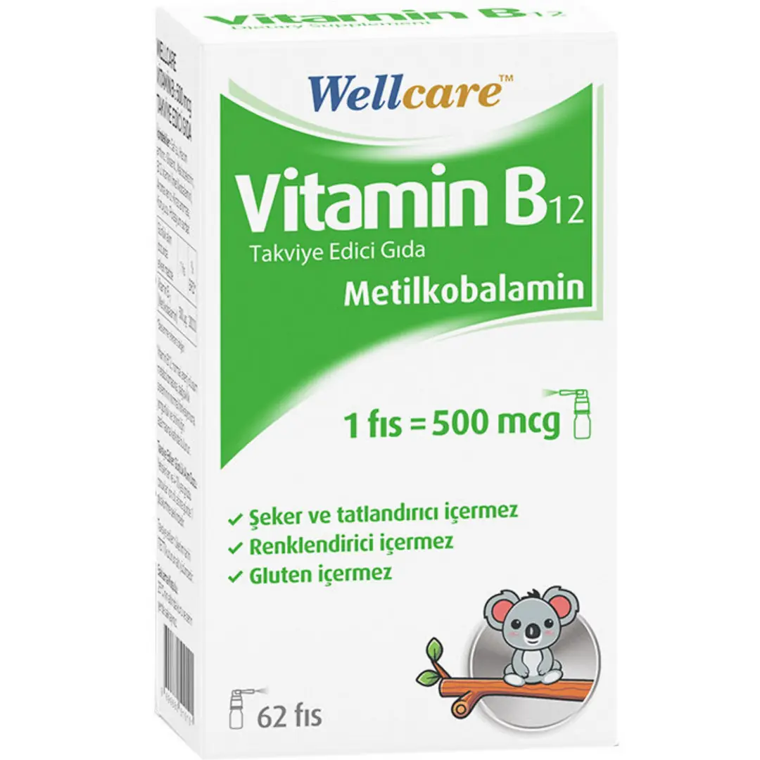 Wellcare Vitamin B12 500mcg 5 ml - 62 Puff Fiyatı ve Yorumları