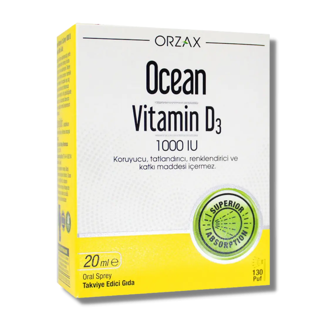 Ocean Vitamin D3 1000 IU Oral Sprey 20 ml Ürün Fiyatı ve Yorumları