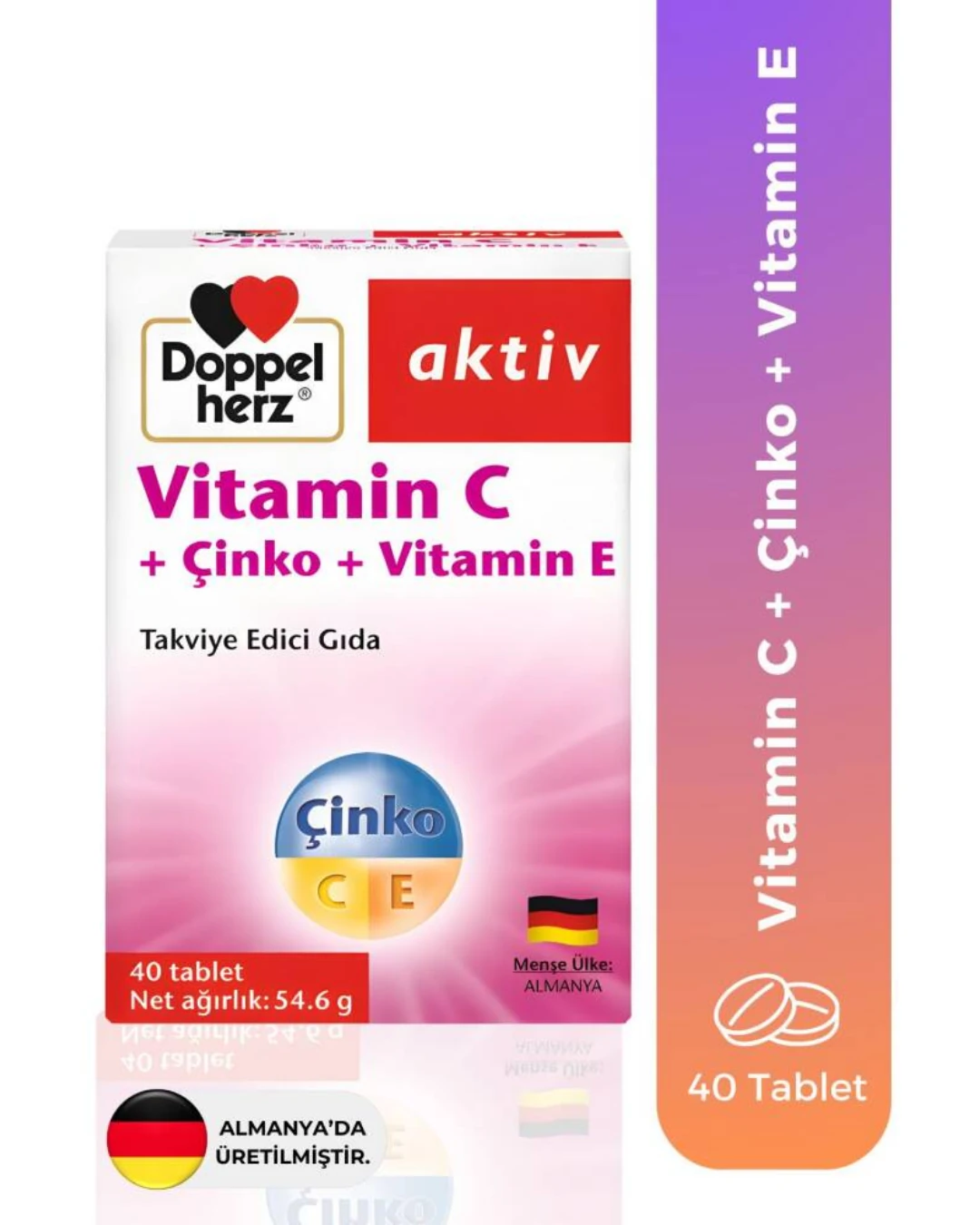 Doppelherz Vitamin C+Çinko+Vitamin E40 Tablet Fiyatı ve Yorumları