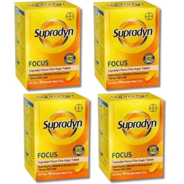Supradyn Energy Focus 4x30 Tablet Ürün Fiyatı ve Yorumları