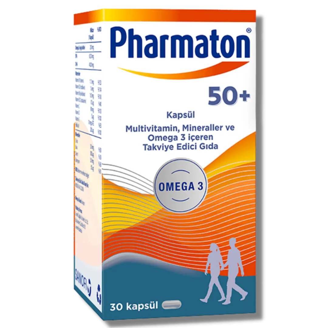 Pharmaton 50+ Plus Multivitamin 30 Kapsül - VitaminBox