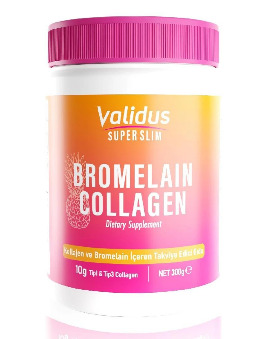 Validus Collagen Peptides + Bromelain Powder 300 g