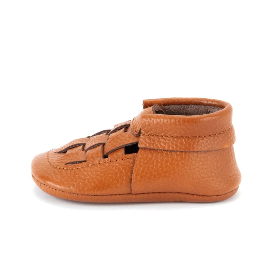 Yoyo Junior Bootie genuine leather in camel Yoyo Junior