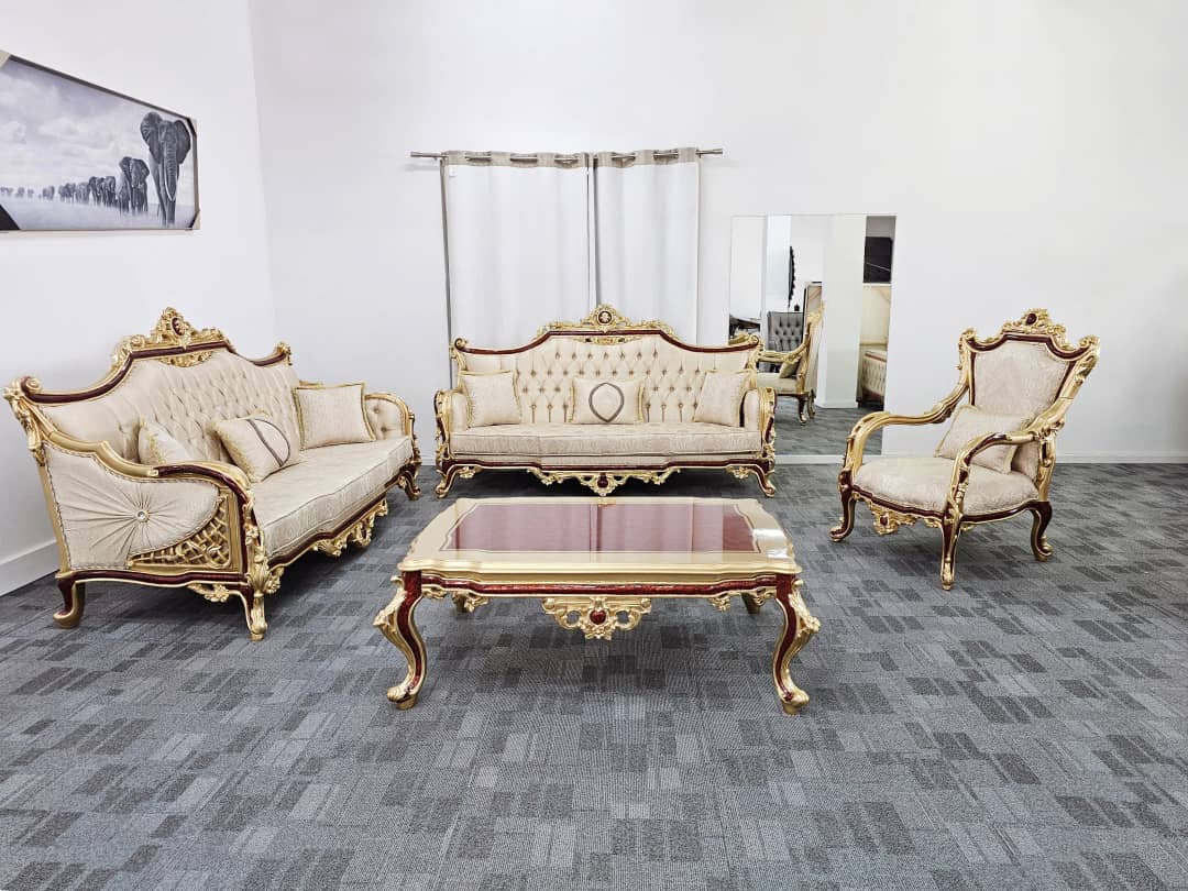 Istan- Vintage Sofa Set, Classic Chesterfield Sofa Set