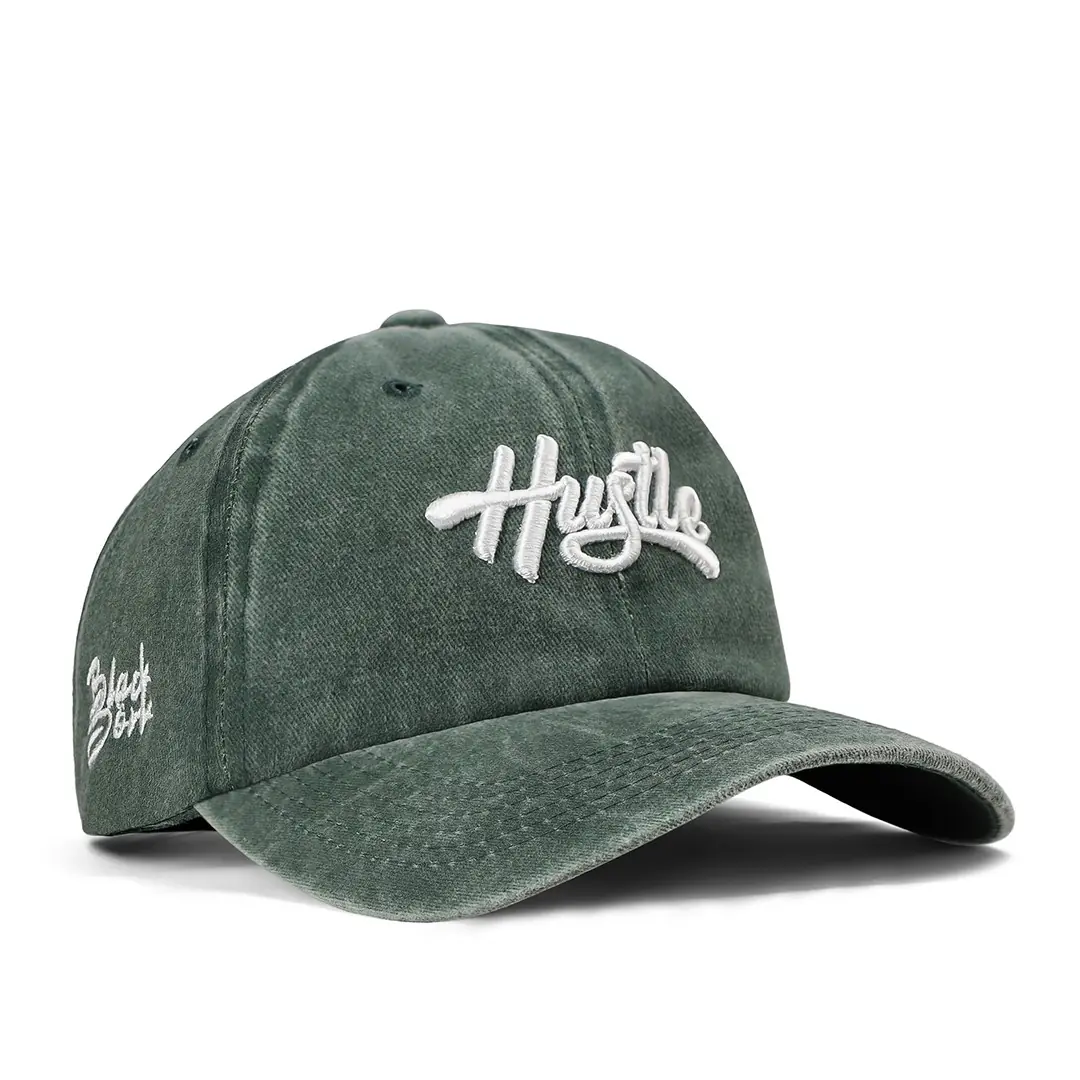Vintage Dark Green Cap - BlackBork