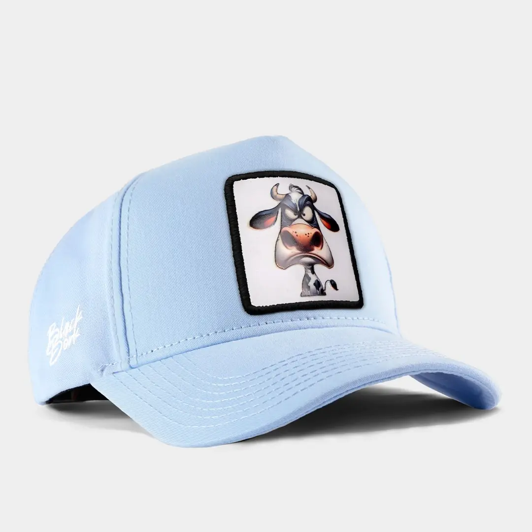 Premium Light Blue Baseball Cap - BlackBork