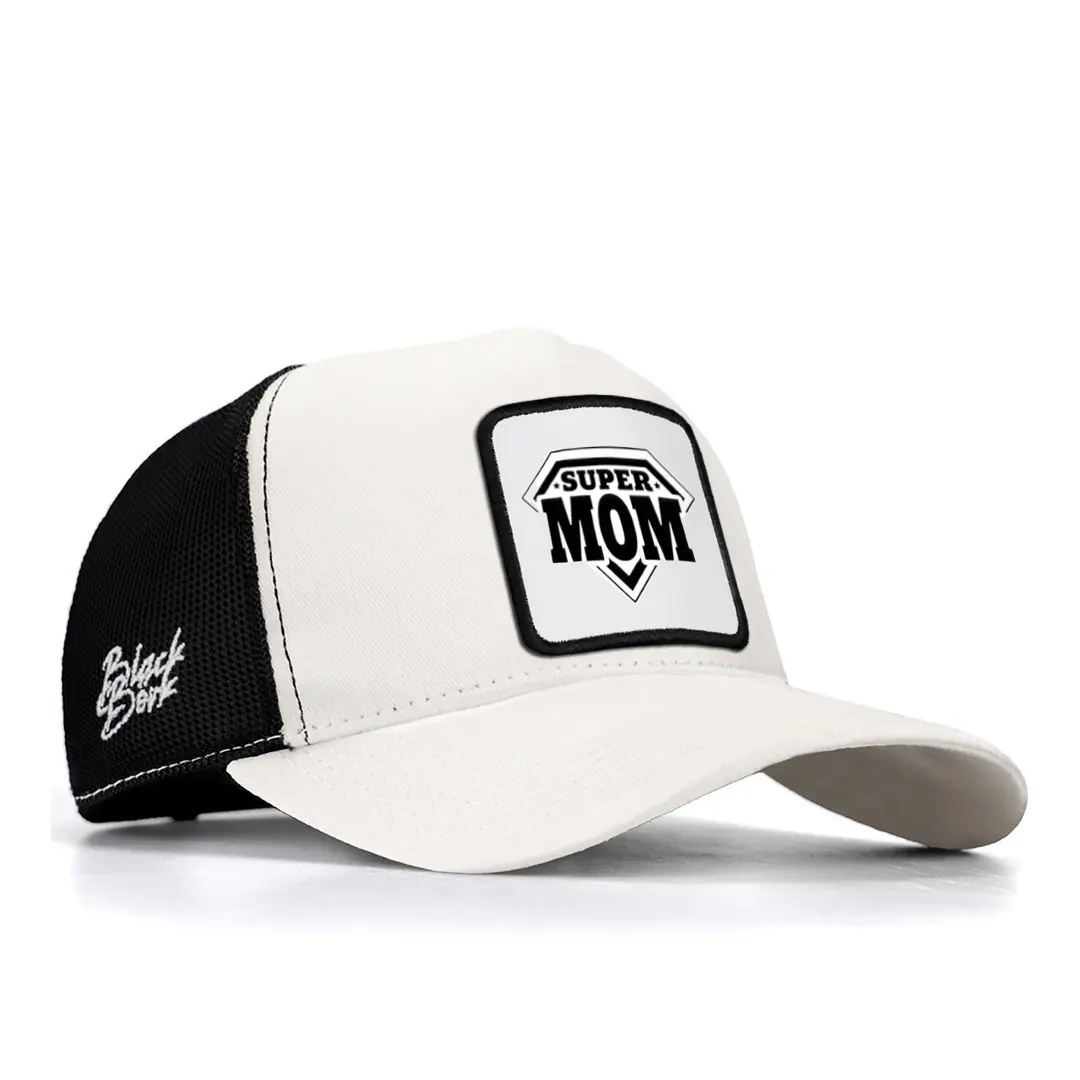 Fashion White-Black Cap - BlackBork