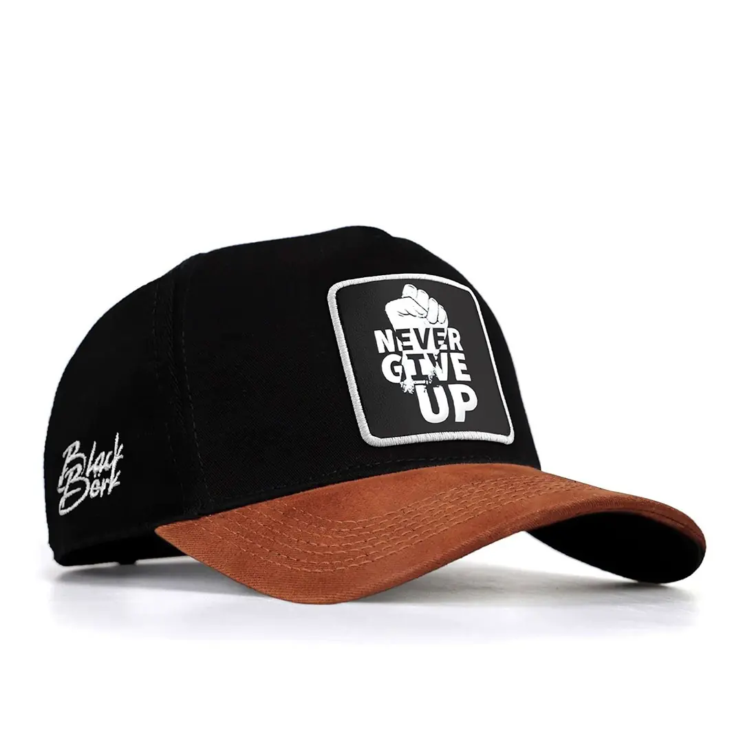 Black-Camel Peaked Cap - BlackBork