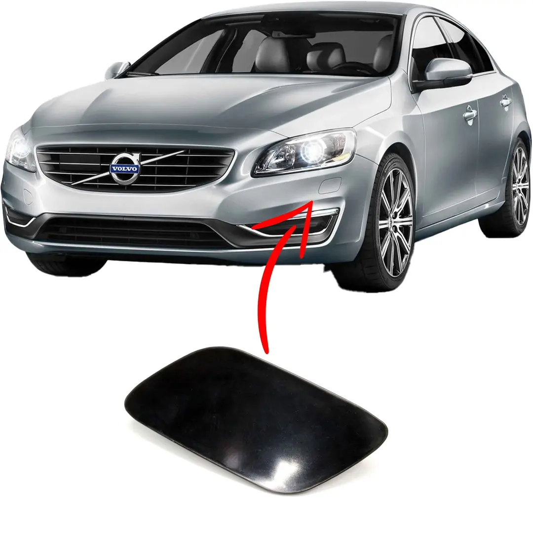 Volvo S60 V60 Ön Tampon Sol Far Yıkama Fıskiye Kapağı 2014 2018-39820312