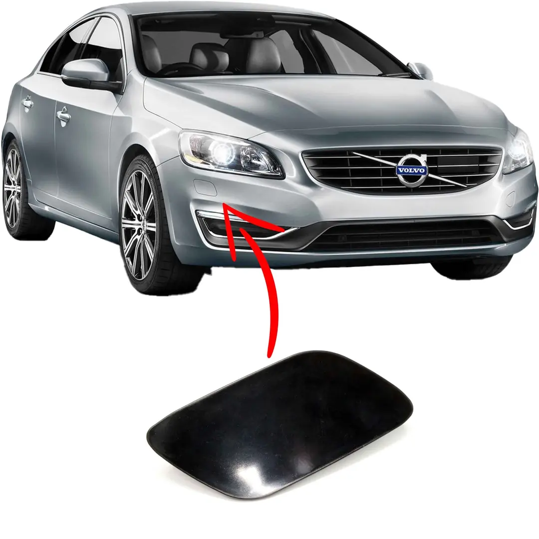 Volvo S60 V60 Ön Tampon Sağ Far Yıkama Fıskiye Kapağı 2014 2018-39820330
