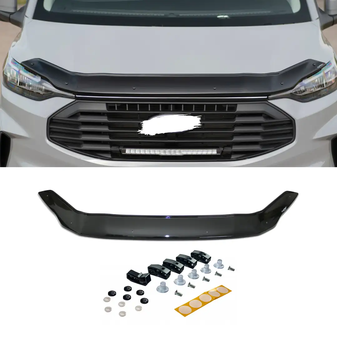 Plastic Front Stone & Bug Deflector Hood Guard Fit Ford Tourneo Custom ...