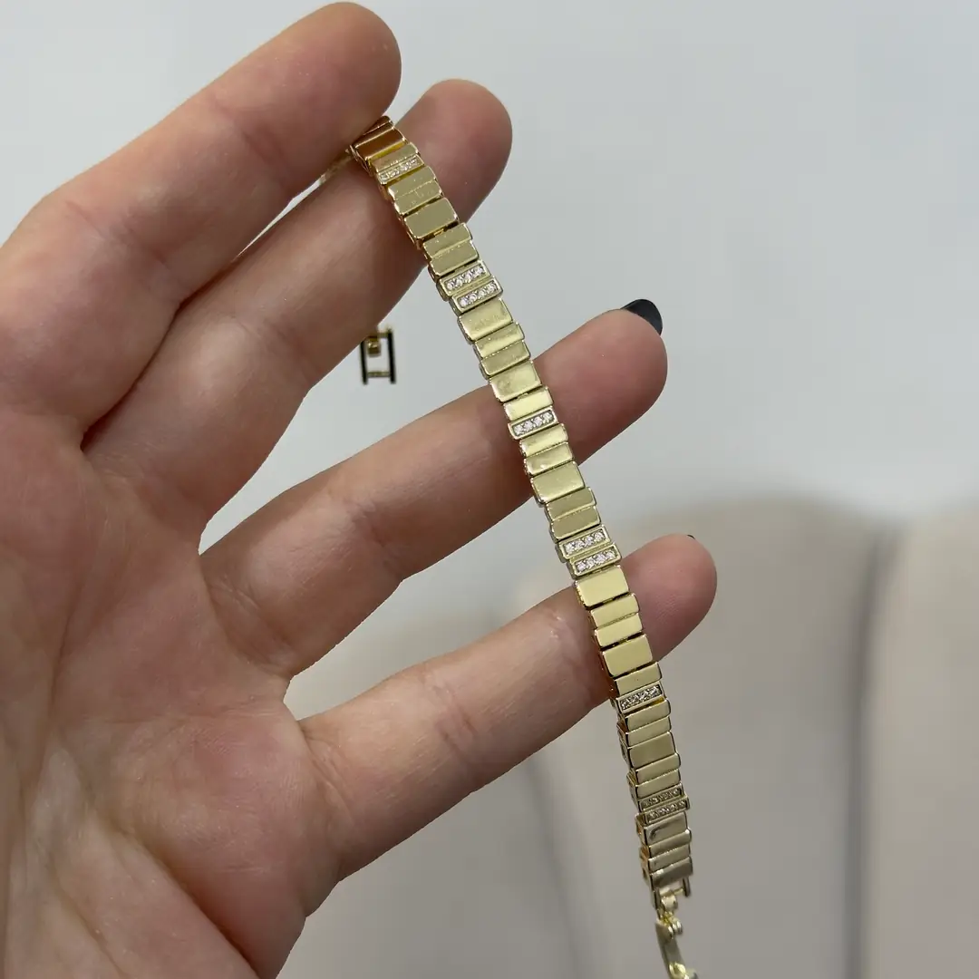 Premium Gold Plaka Masique Bileklik