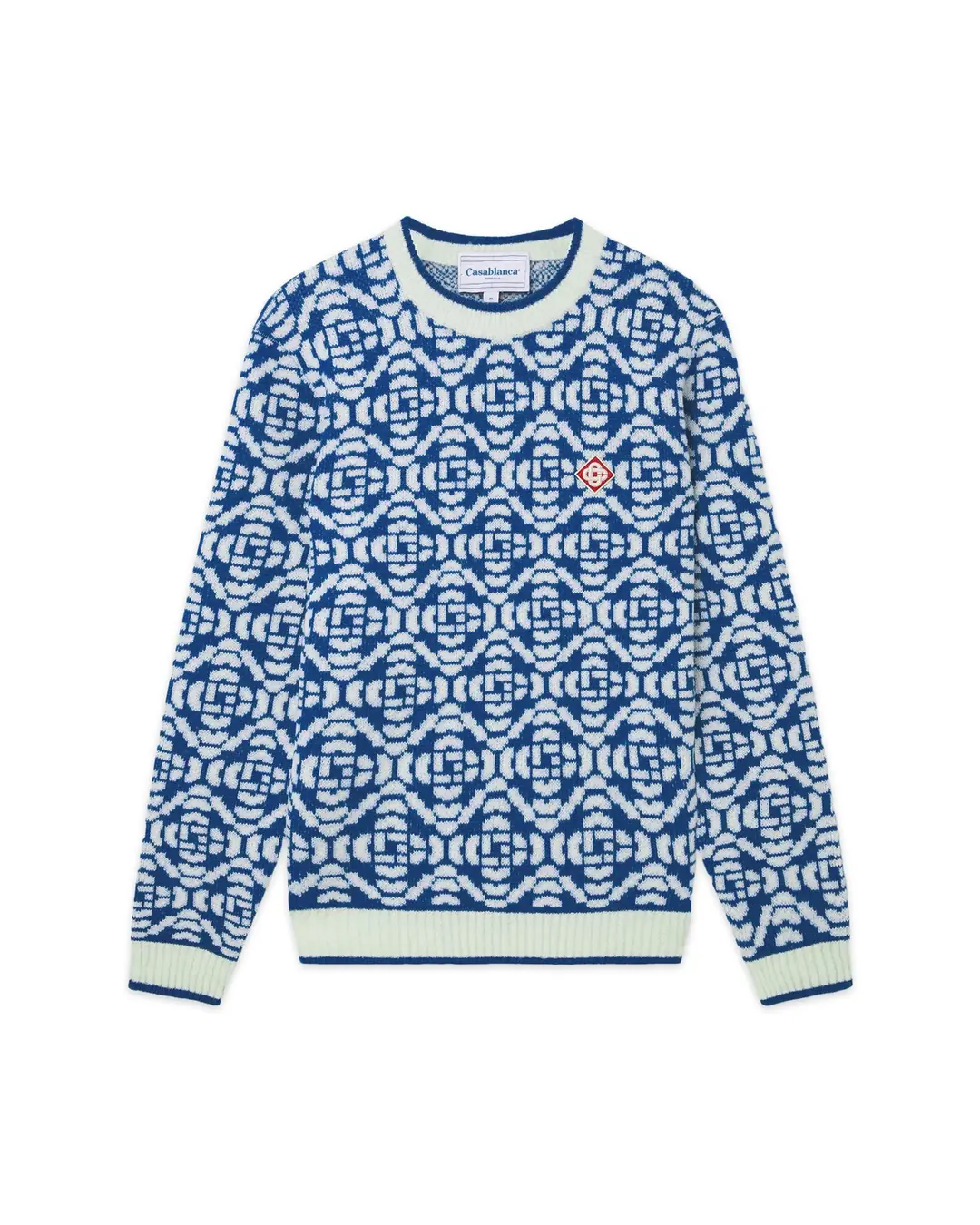 Monogram Desenli Premium Triko Kazak