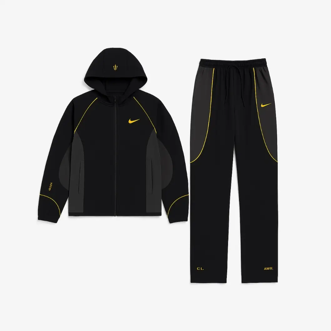 Nike Nocta Woven Yellow Strike Eşofman Takımı