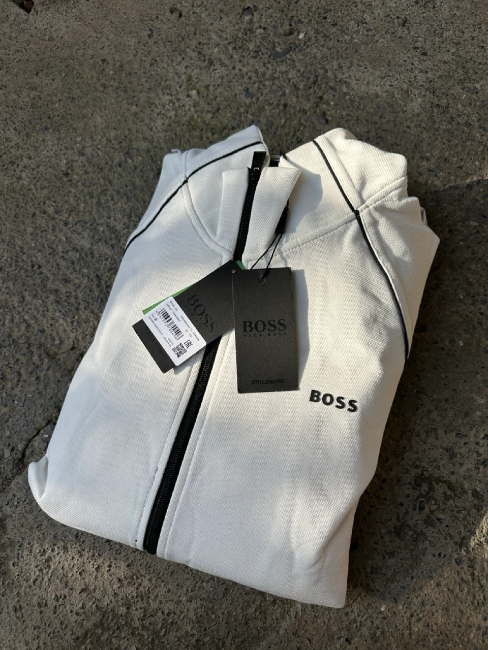 Mini Hugo Boss Logo Mercerised Fermuarlı Üst