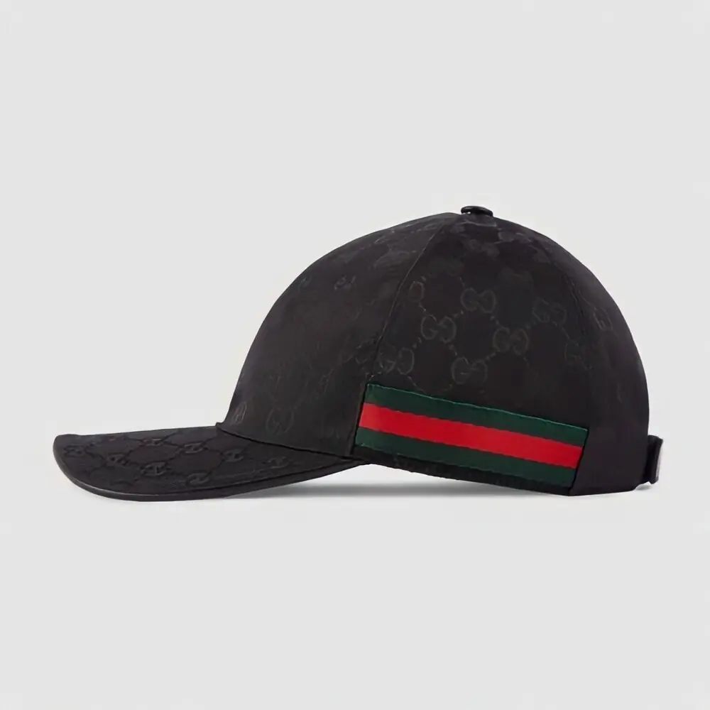 Gucci Baseball Siyah Şeritli Şapka