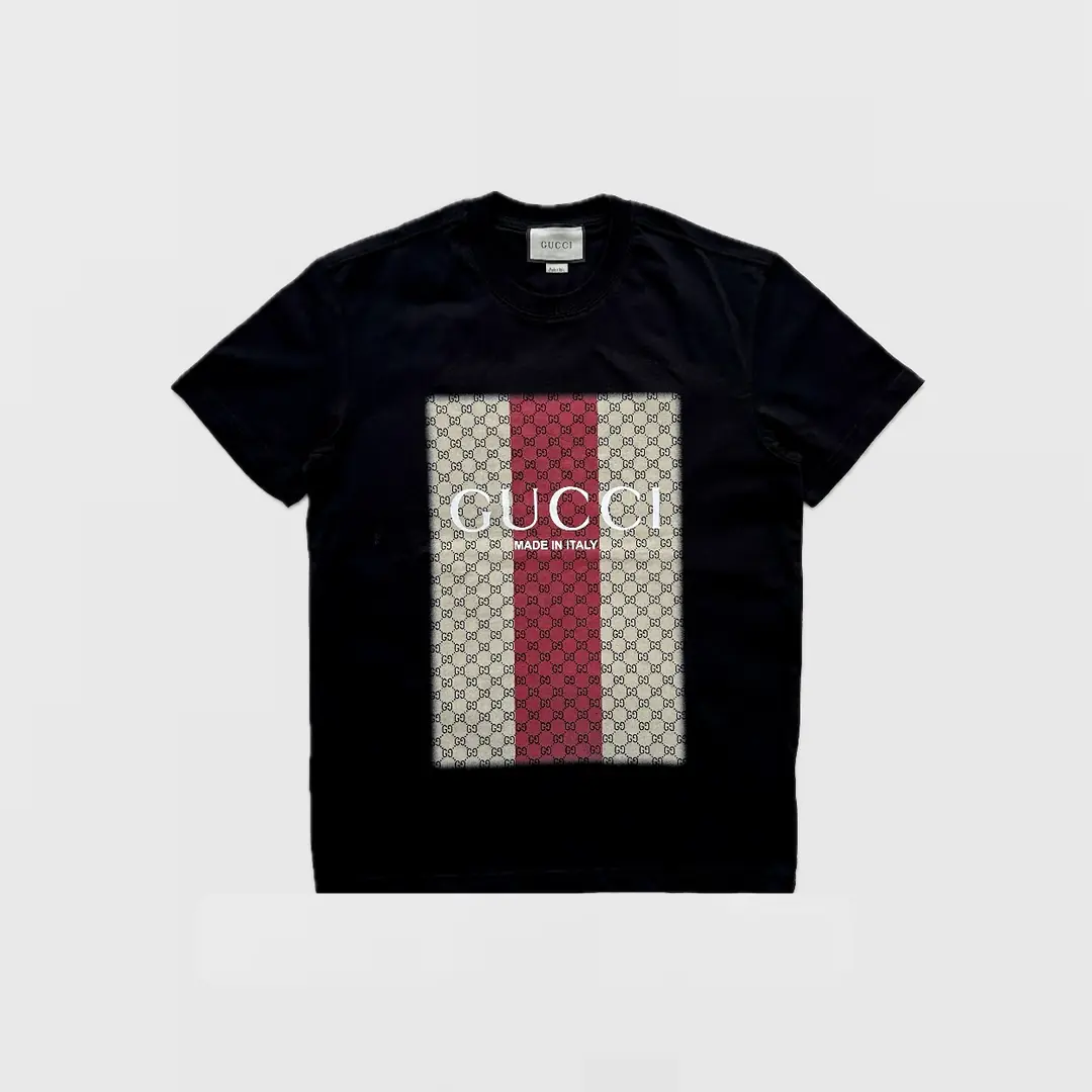 Monogram Gucci Logo Desenli T-Shirt