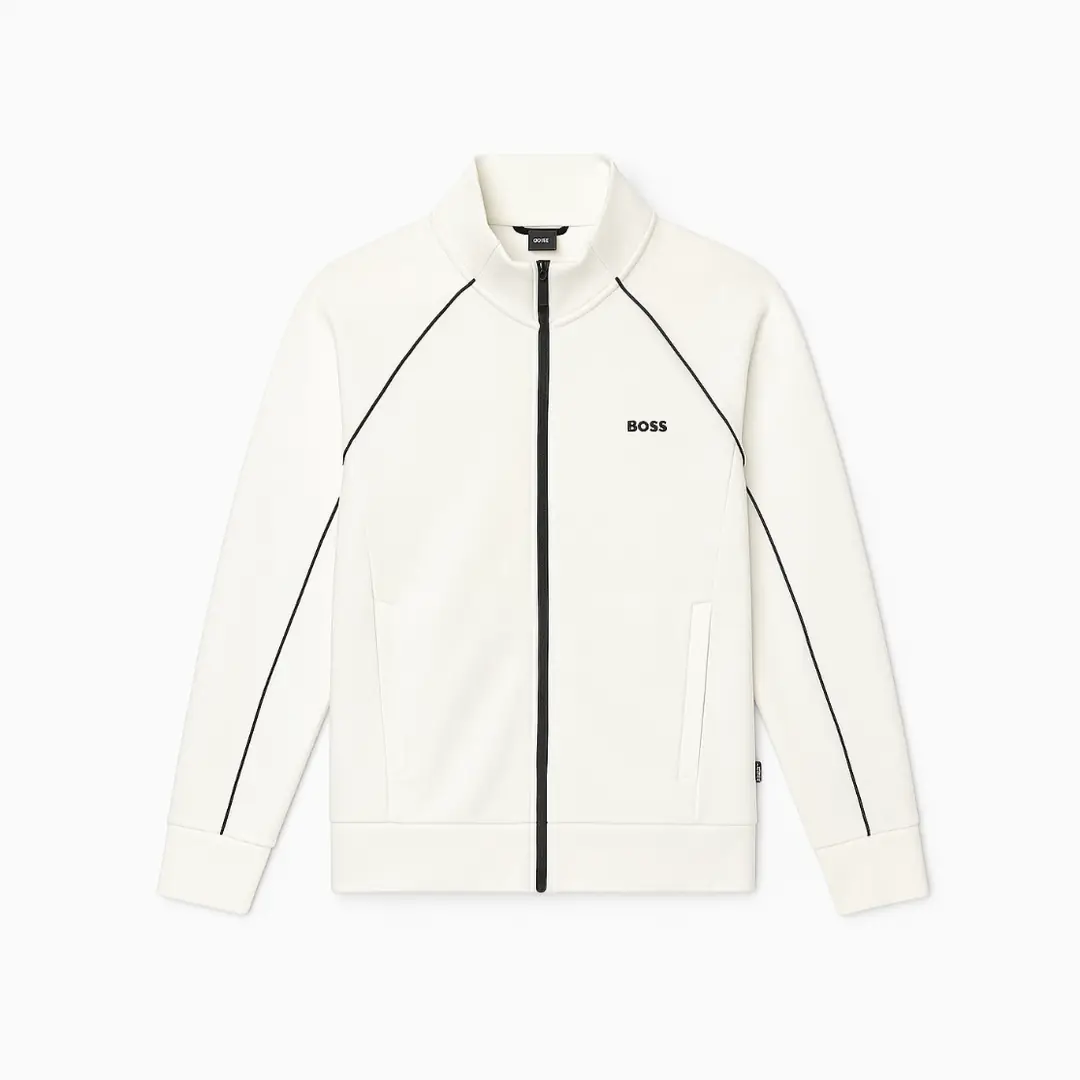 Mini Hugo Boss Logo Mercerised Fermuarlı Üst