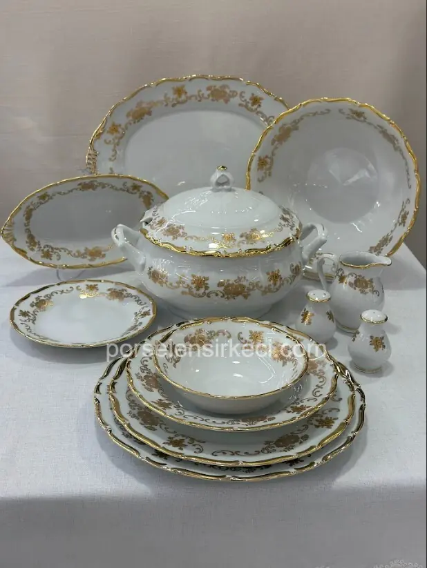 Jeremy Golden Rose 72 Parça 12 Kişilik Yemek Takımı