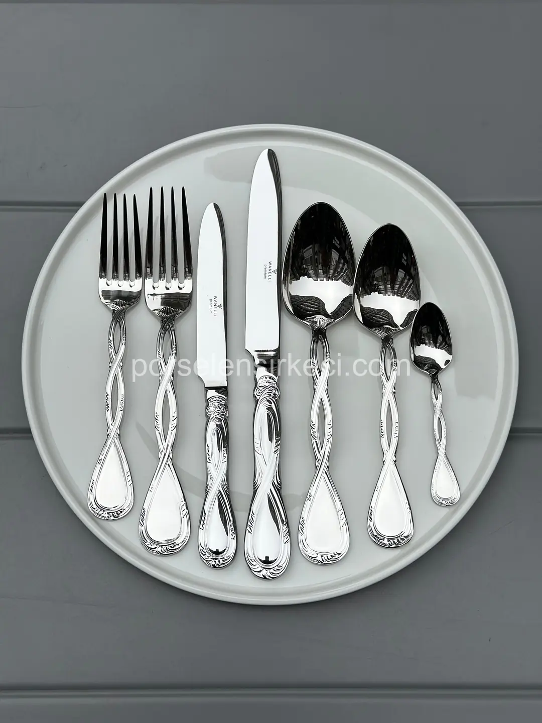 Wanelli Maya Parlak 84 Parça Çatal-Kaşık-Bıçak Seti