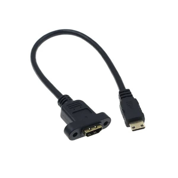 Panel Montajlı Mini HDMI to HDMI Uzatma Kablosu - 30cm Satın Al ...