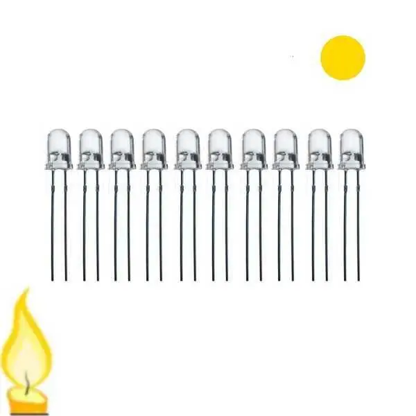 5mm Mum Led - Sarı 10 Adet Satın Al | Robolink Market